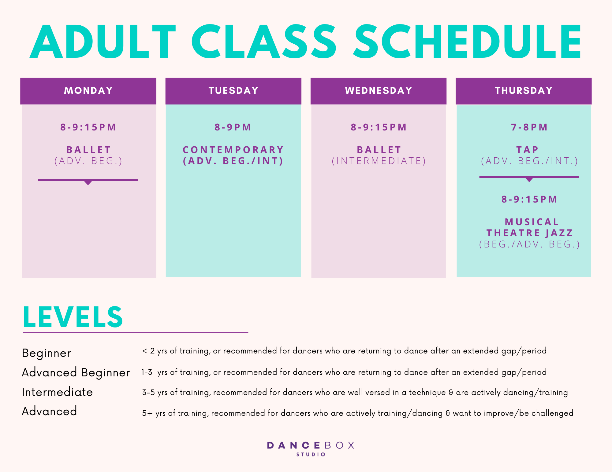 ADULT CLASSES – Dancebox Studio | Dance Studio South Tampa | Dance ...